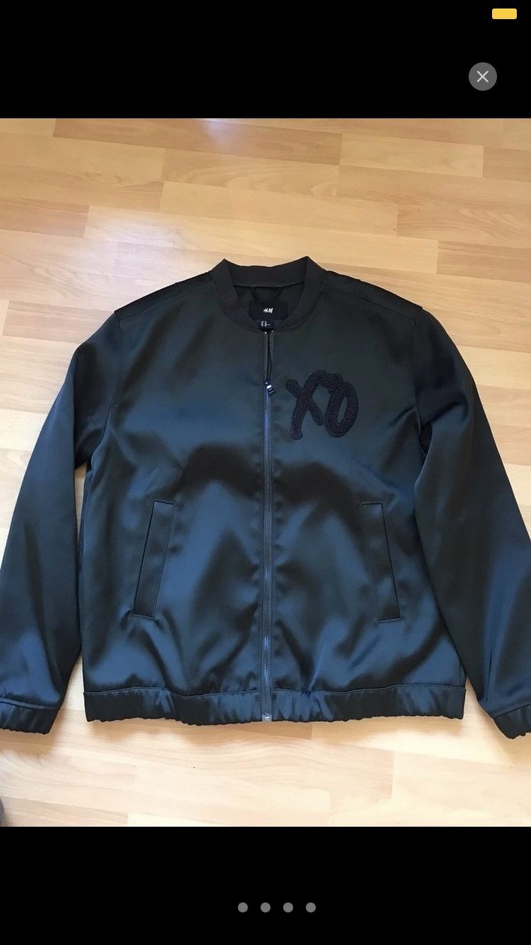 H&M × The Weeknd × XO H&M x The Weeknd’s XO Dark Green Bomber Jacket ...