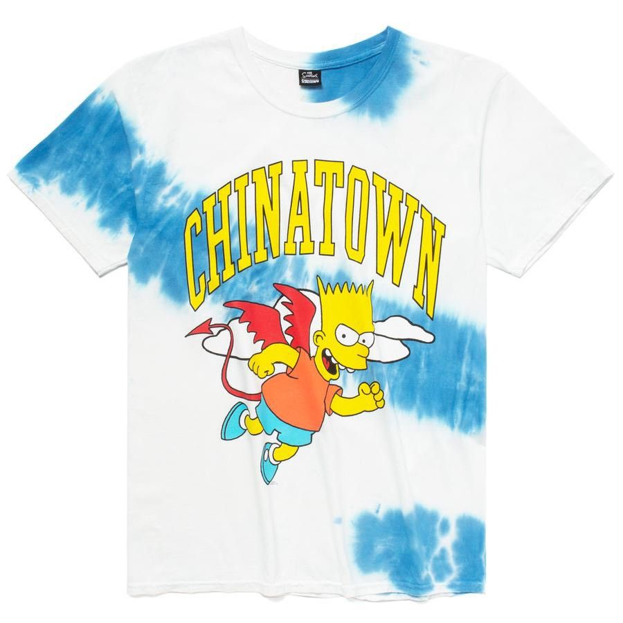 Market × The Simpsons Chinatown Market Devil Bart Simpson Arc Logo Tie ...