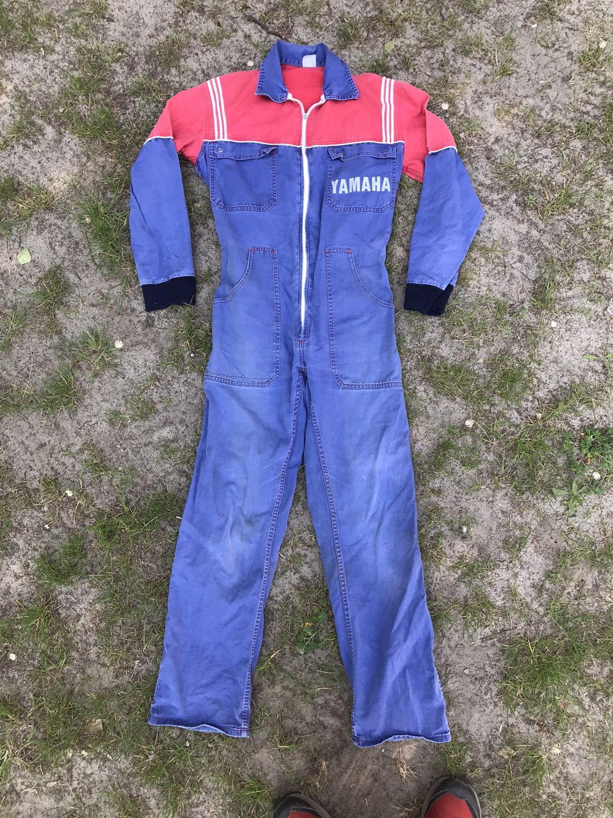 Vintage Vintage Yamaha 80s Thrashed Moto Overalls Suit Racing | Grailed