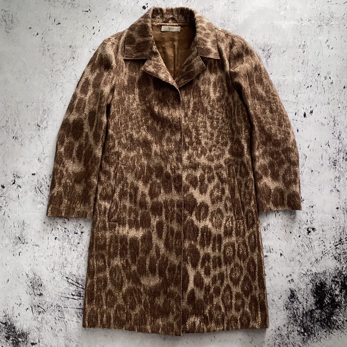 Prada Prada Mohair Leopard Coat | Grailed