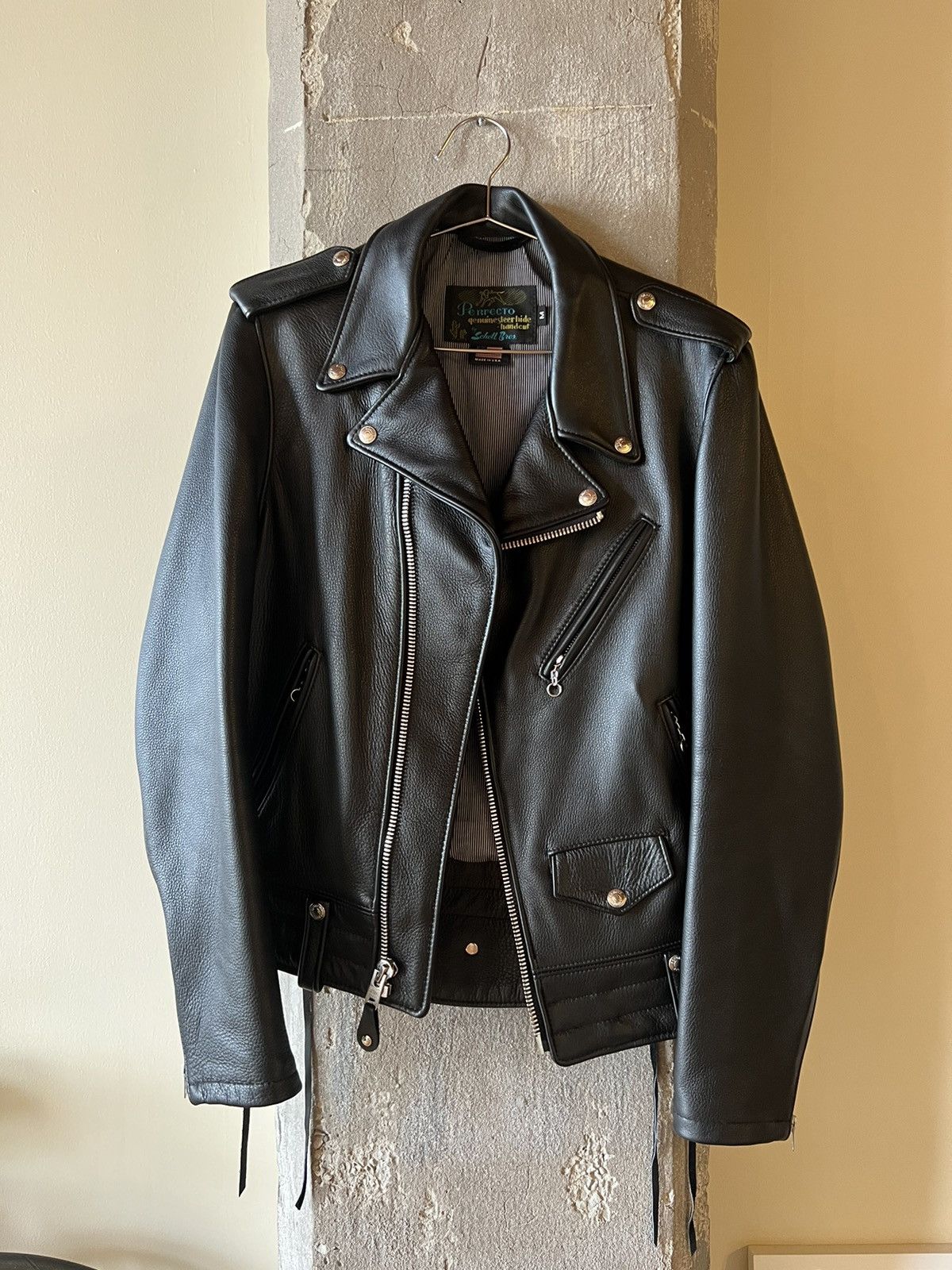 Schott SCHOTT PERFECTO NYC 525 pebble cowhide leather jacket | Grailed