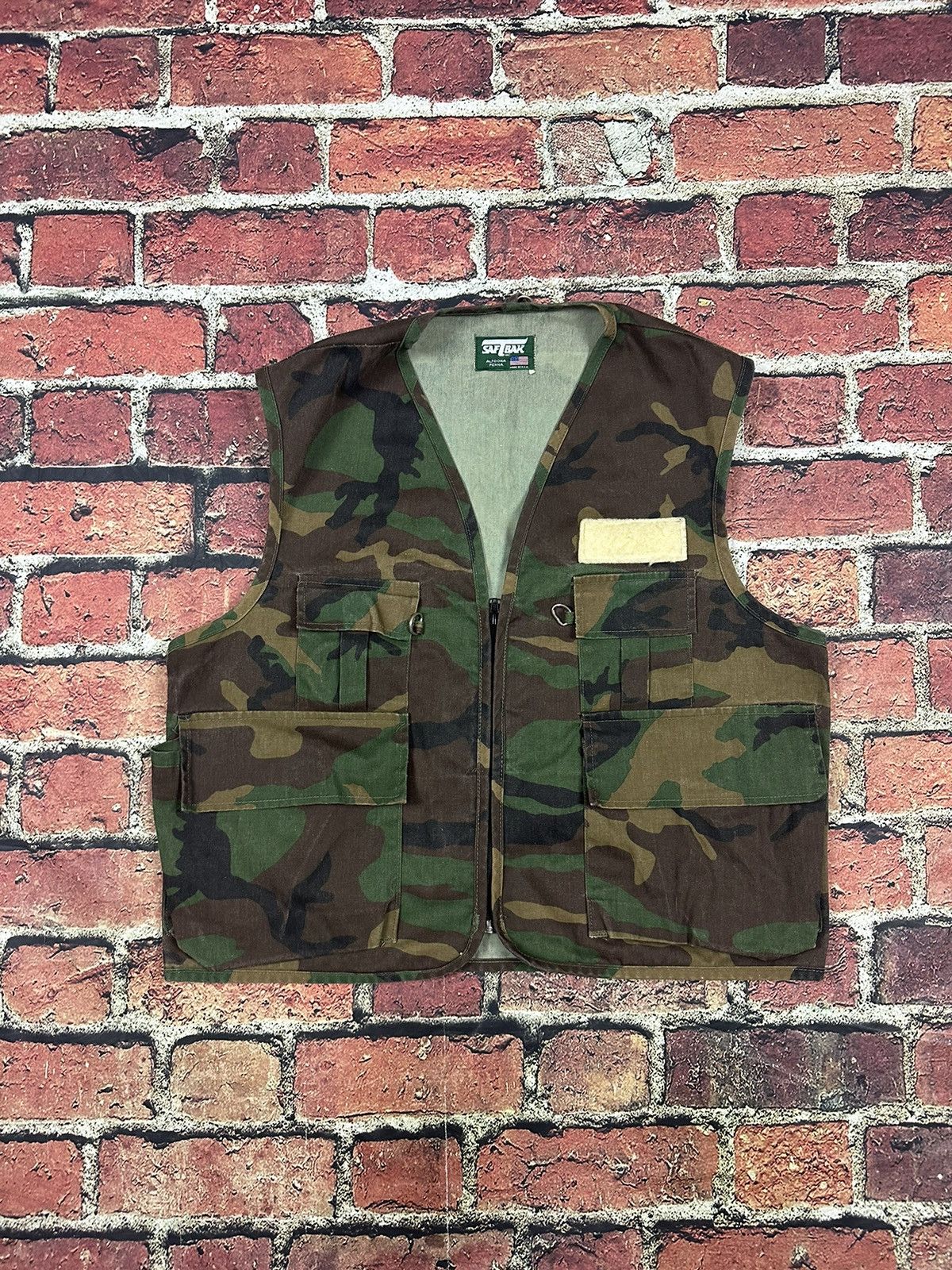 Vintage Vintage SAFTBAK Camouflage Hunting Vest with Game Pouch Bag ...