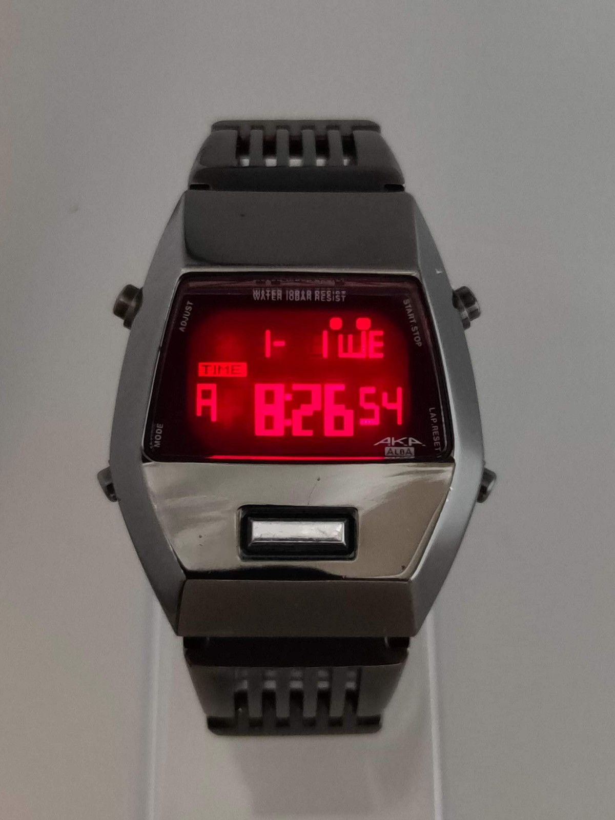 Japanese Brand × Vintage Rare Vintage AKA ALBA by Seiko RED LED Digital ...
