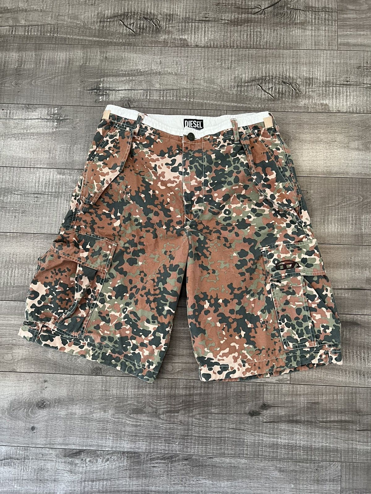 Diesel Diesel camo cargo shorts | Grailed