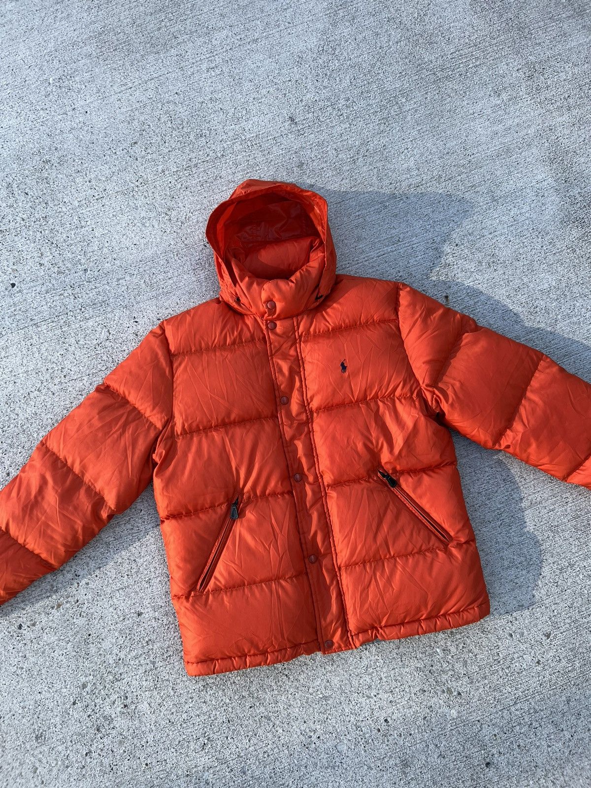 Ralph Lauren Polo Ralph Lauren Vintage Orange Puffers Y2K USA | Grailed