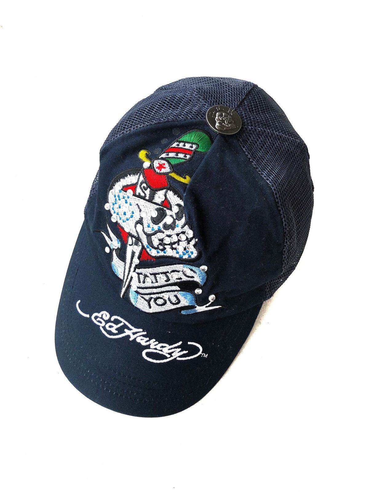 Ed Hardy × Trucker Hat Ed Hardy 🇺🇸 Vintage Tattoo 💀 Trucker Snapback ...