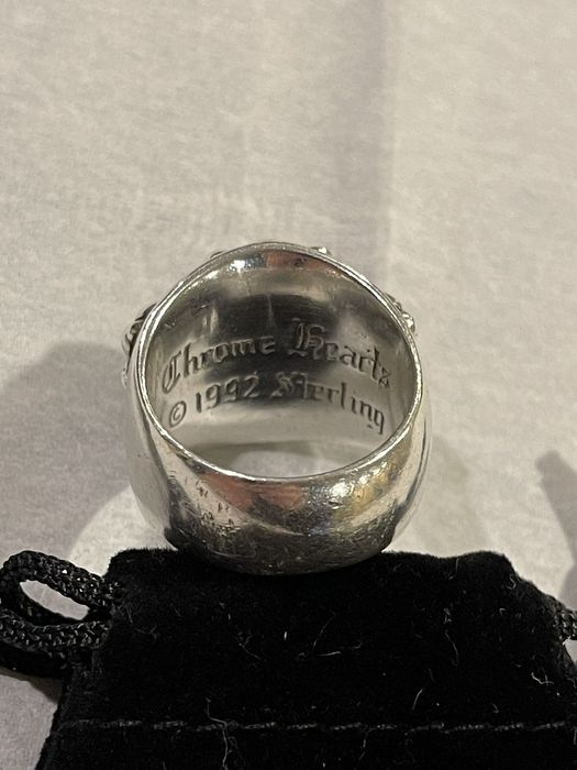 Chrome Hearts Chrome Hearts Factory Diamond Keeper Silver Ring | Grailed Chrome Hearts Chrome Hearts Factory Diamond Keeper Silver Ring | Grailed