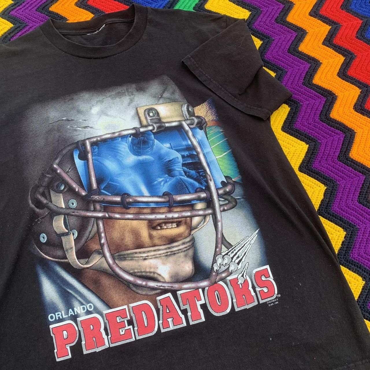 Vintage Orlando Predators Nutmeg Big Helmet T Shirt | Grailed
