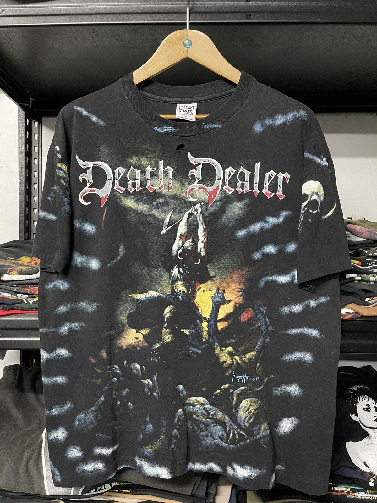 Marvel Comics × Vintage Vintage 90s Death Dealer Horror Aop Warrior ...