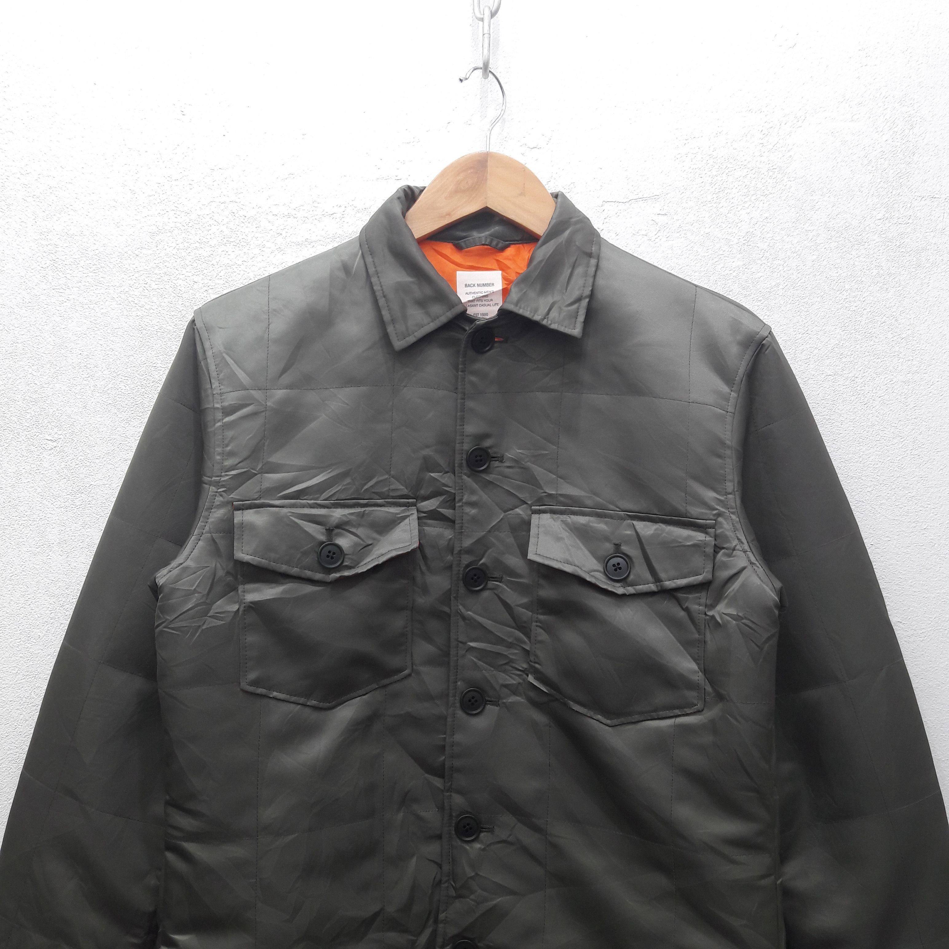 Military 💥Back number military army style puffer uniform work jacket ...