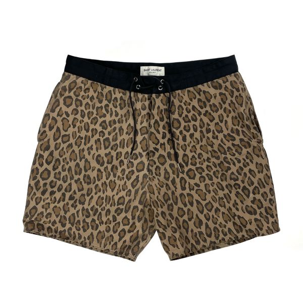 Saint Laurent Paris Saint Laurent Paris Ss16 Surf Sound Leopard Swim