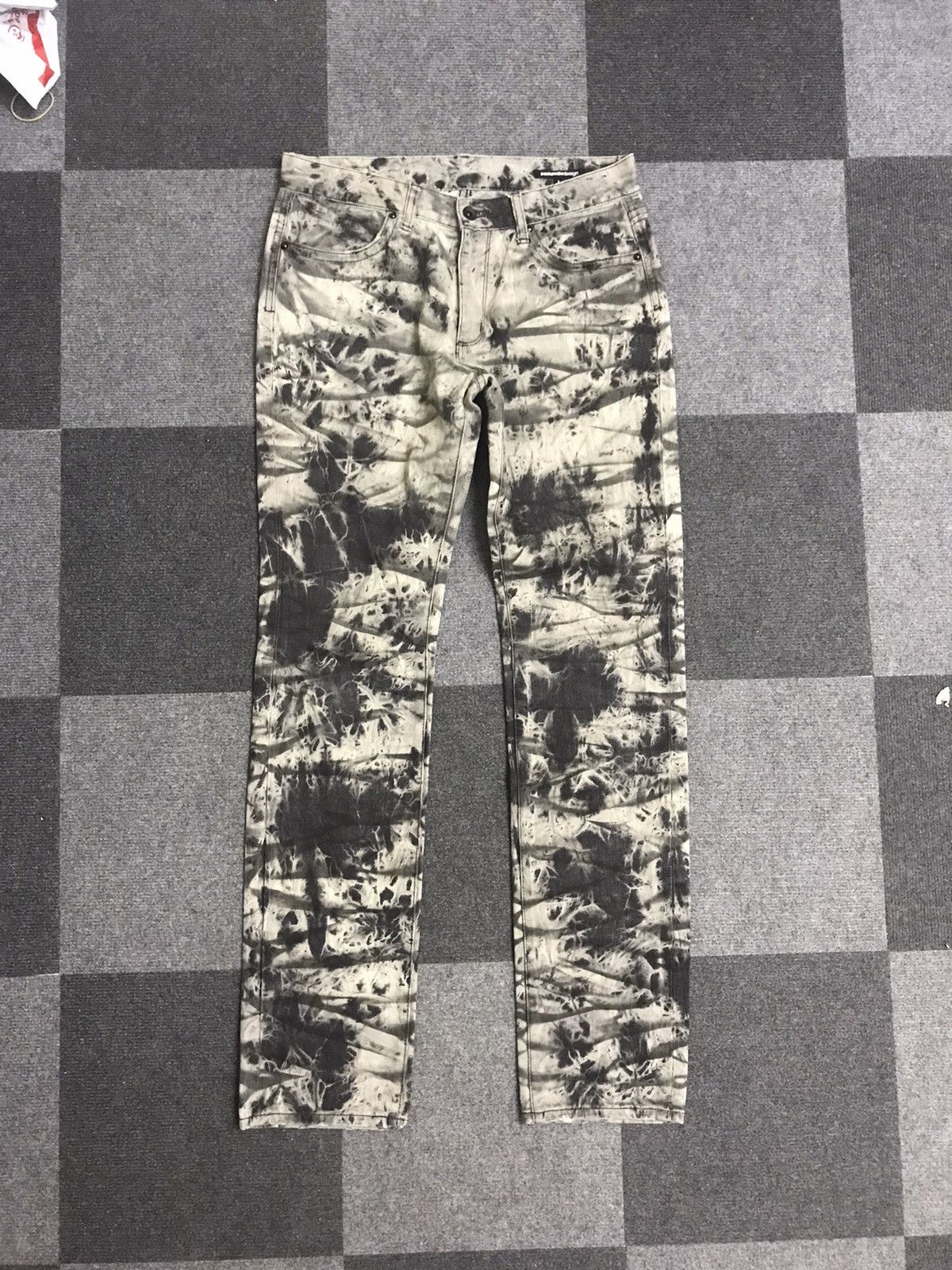 Japanese Brand semanticdesign Japan Streetwear Tye Dye Punk Metal Jeans ...