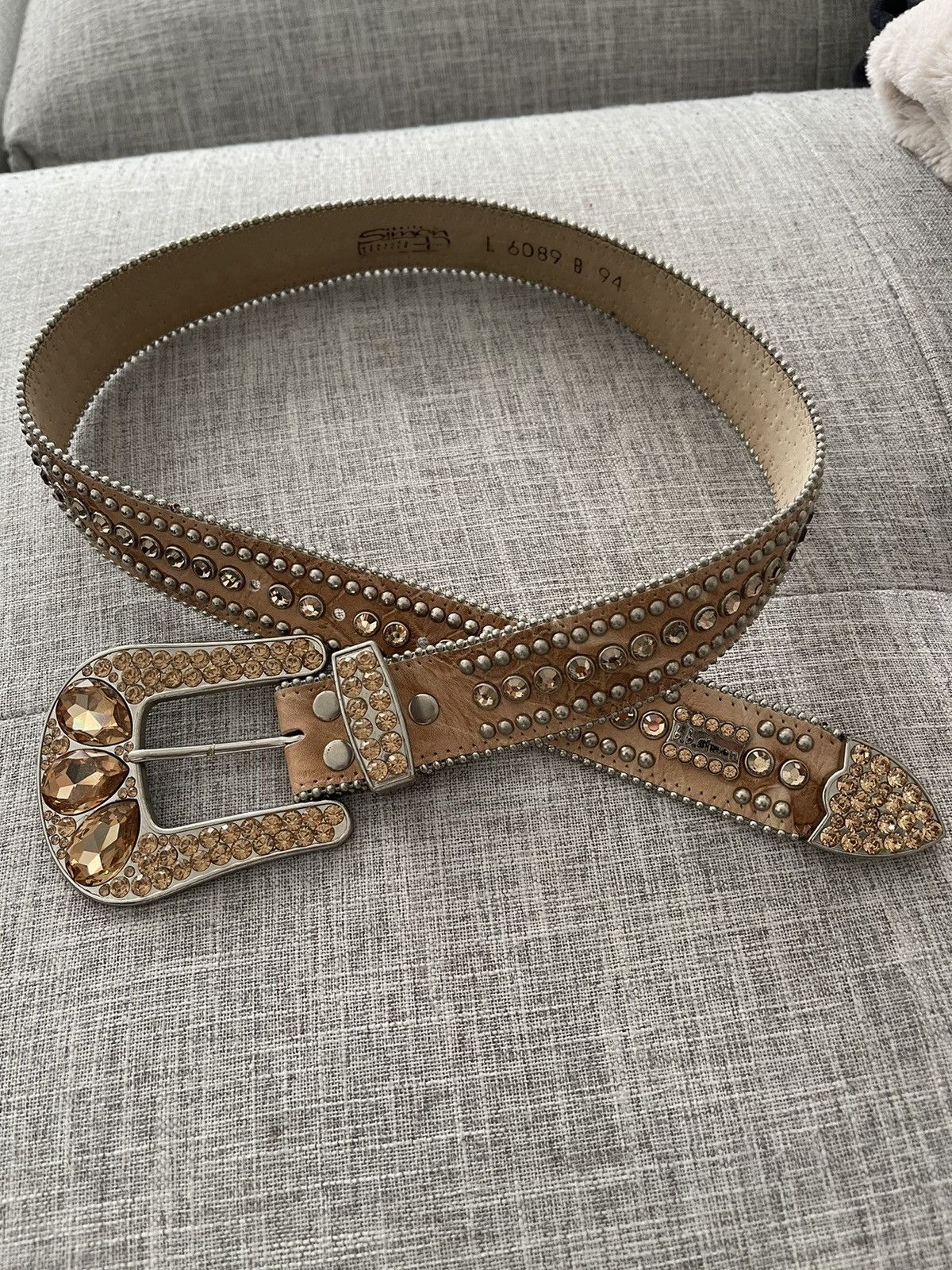 B.B. Simon BB Simon Stone Belt | Grailed