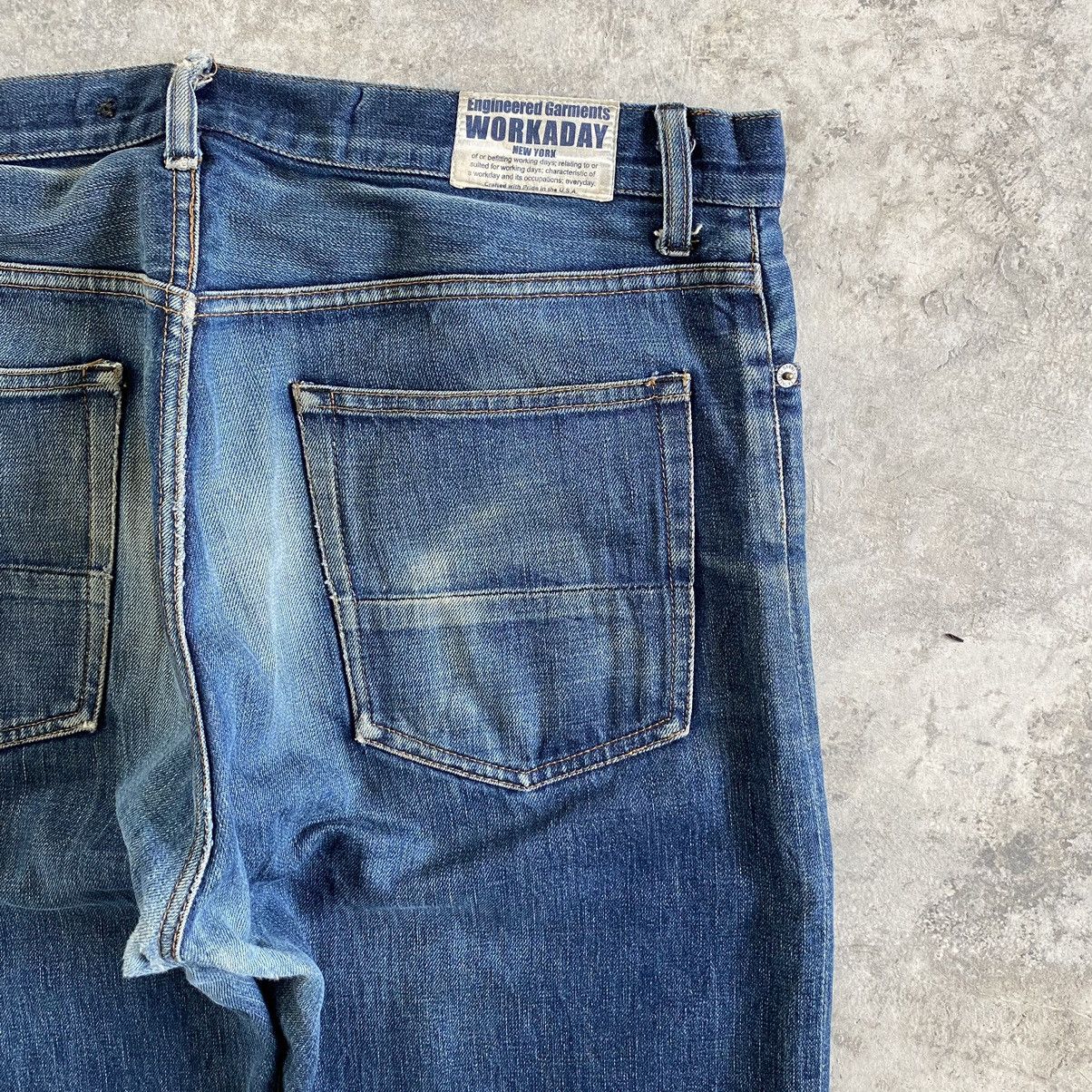 Engineered Garments Engineered Garments Workaday Selvedge Denim Jeans ...