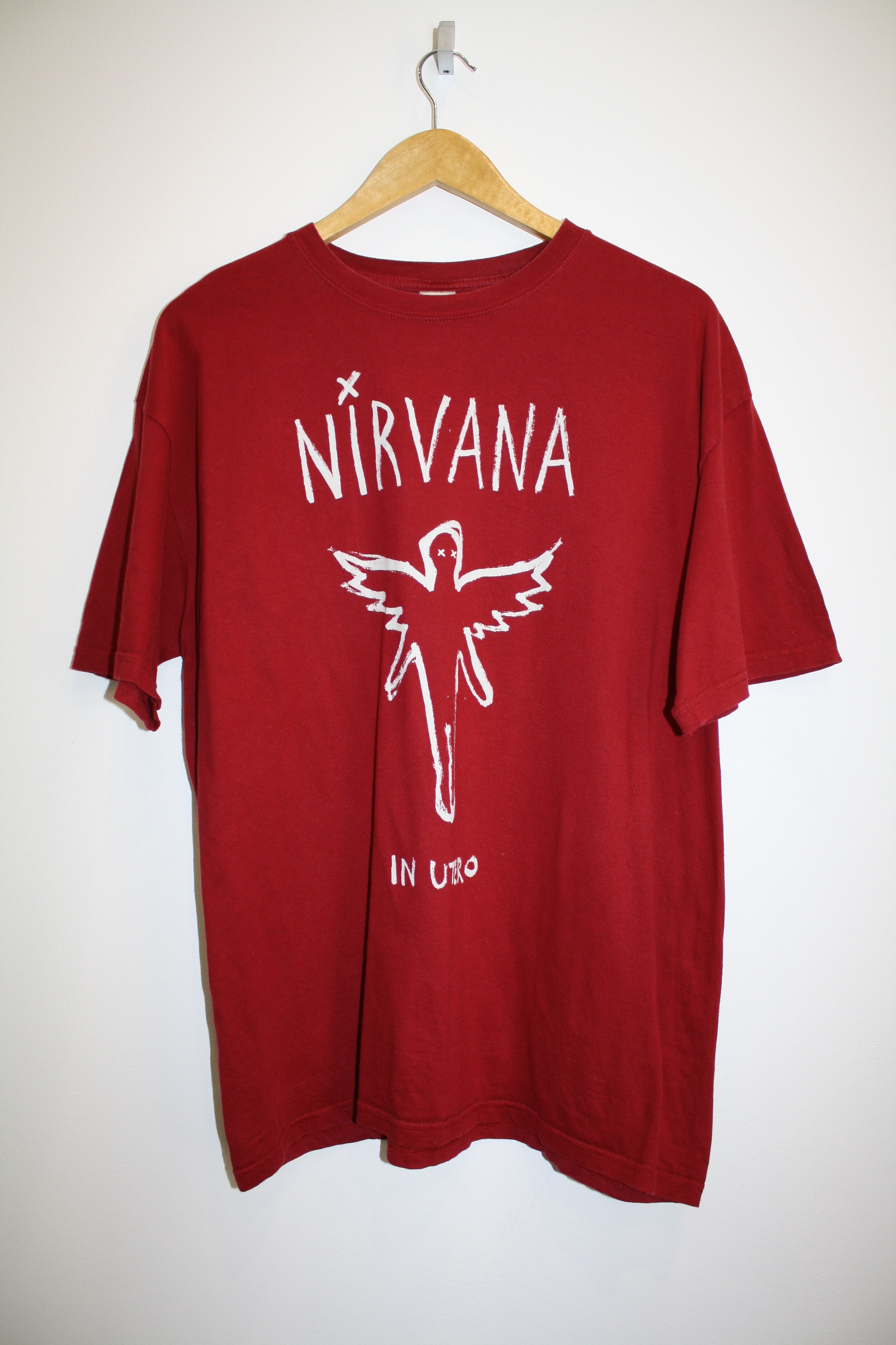 Nirvana Nirvana In Utero Red Tee | Grailed