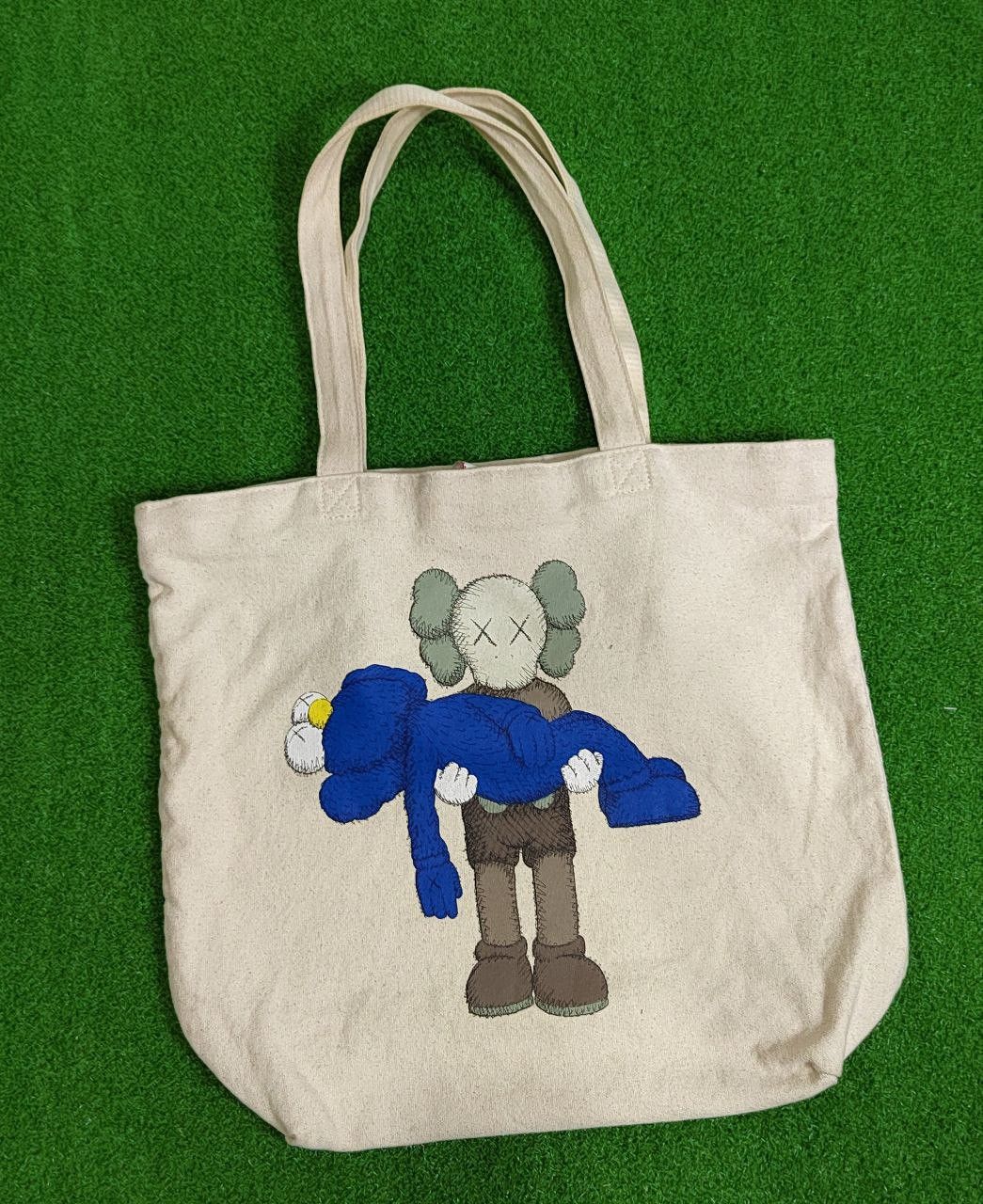 Japanese Brand × Kaws × Vintage KAWS tote bag uniqlo collaboration ...