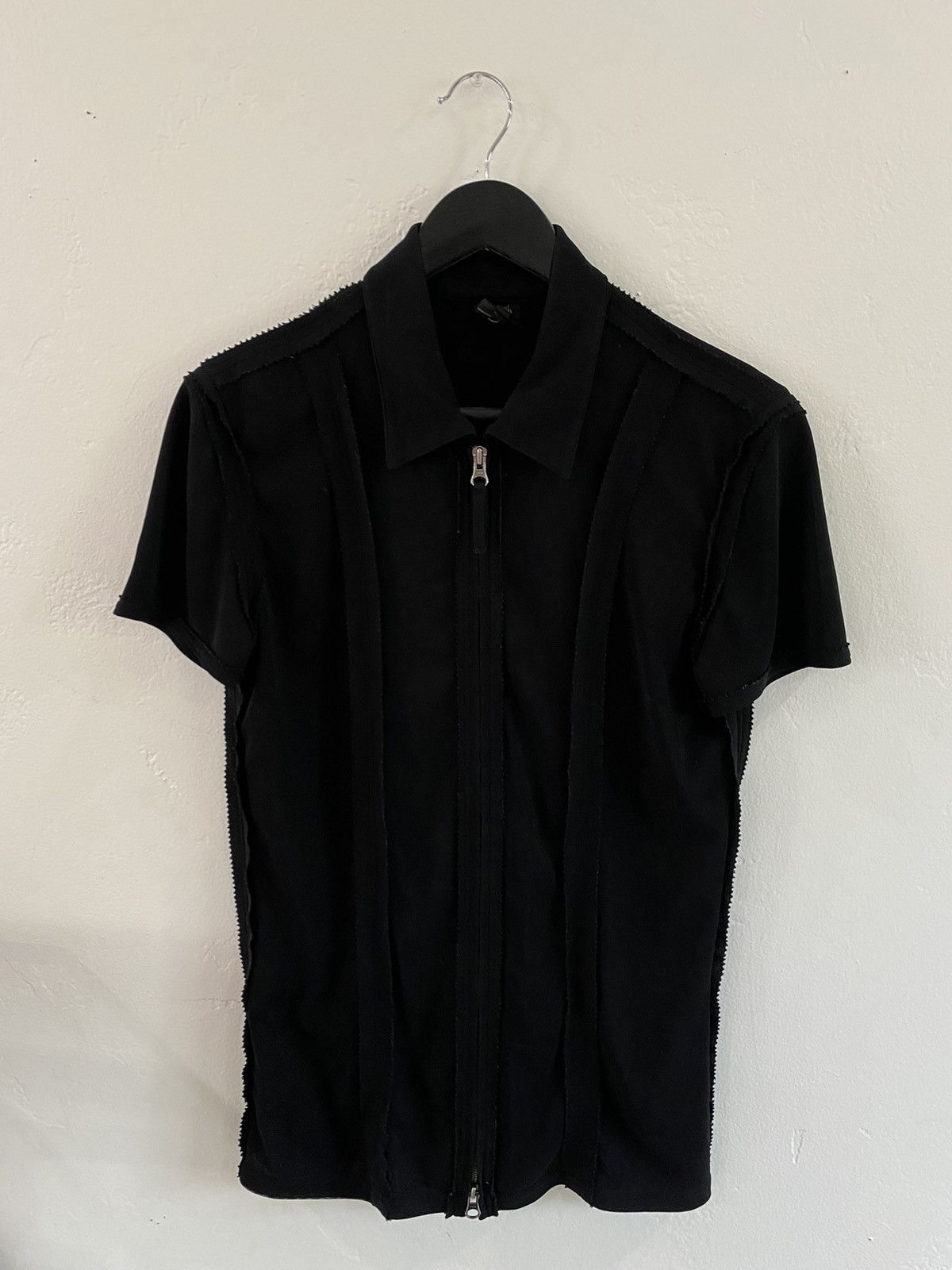 Jean Paul Gaultier Jean Paul Gaultier Black Zip up collared top | Grailed