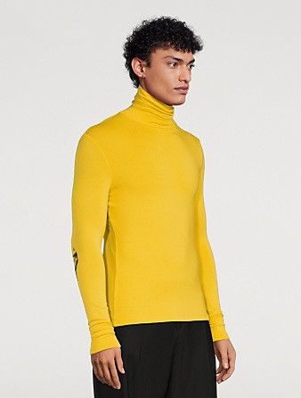 Raf Simons Raf Simons Yellow Turtleneck With Hand Sign Print BNWT | Grailed