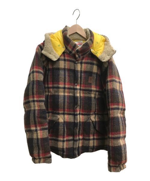 Bape Bape Harris Tweed Plaid Down Puffer Jacket | Grailed