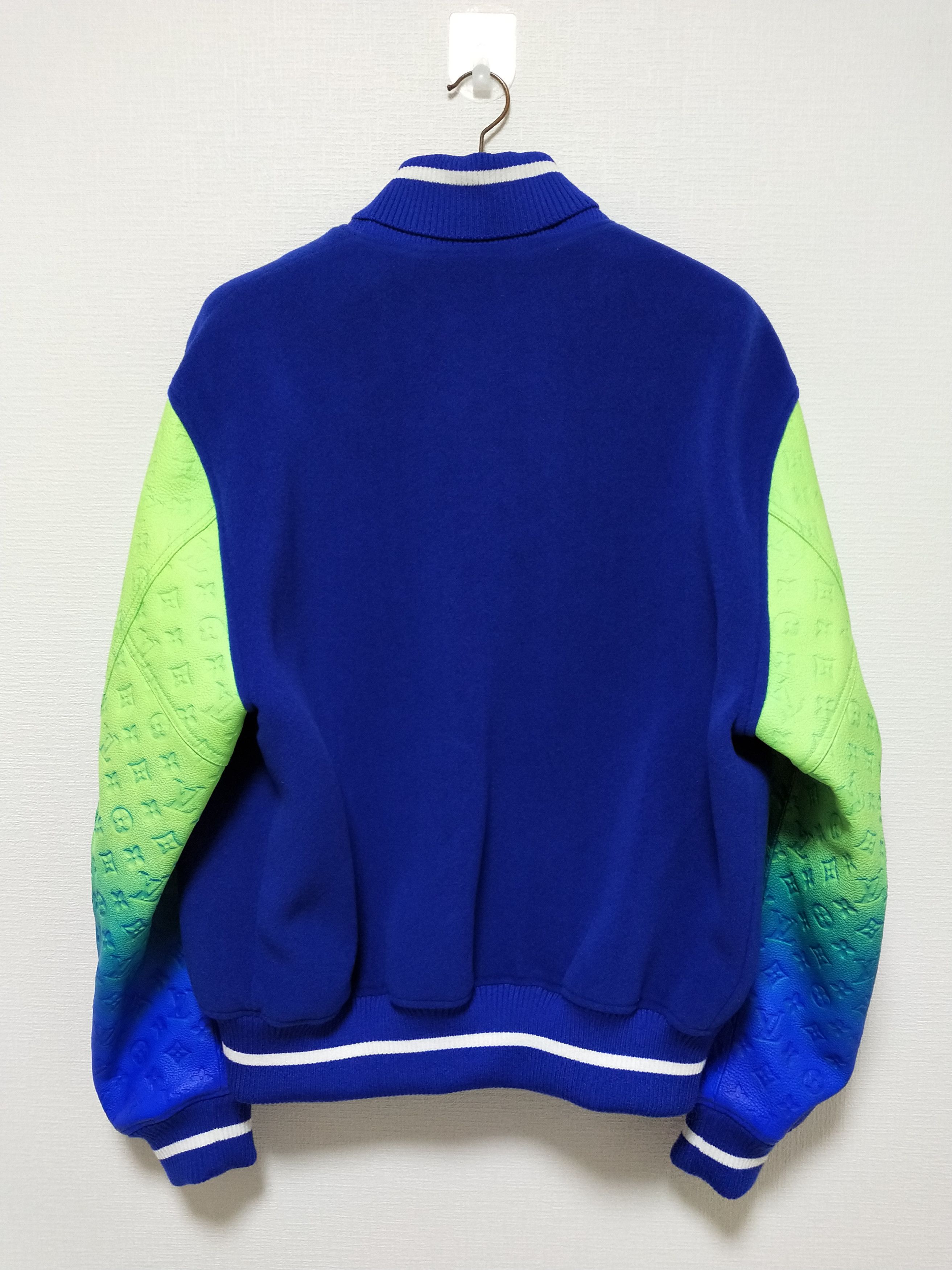 Louis Vuitton × Virgil Abloh Mixed Gradient Leather Bomber Varsity ...