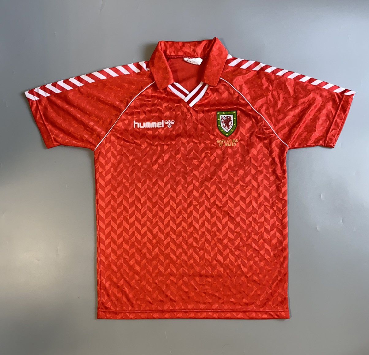 Hummel × Soccer Jersey × Vintage Wales Home Football Shirt 1987/90 ...