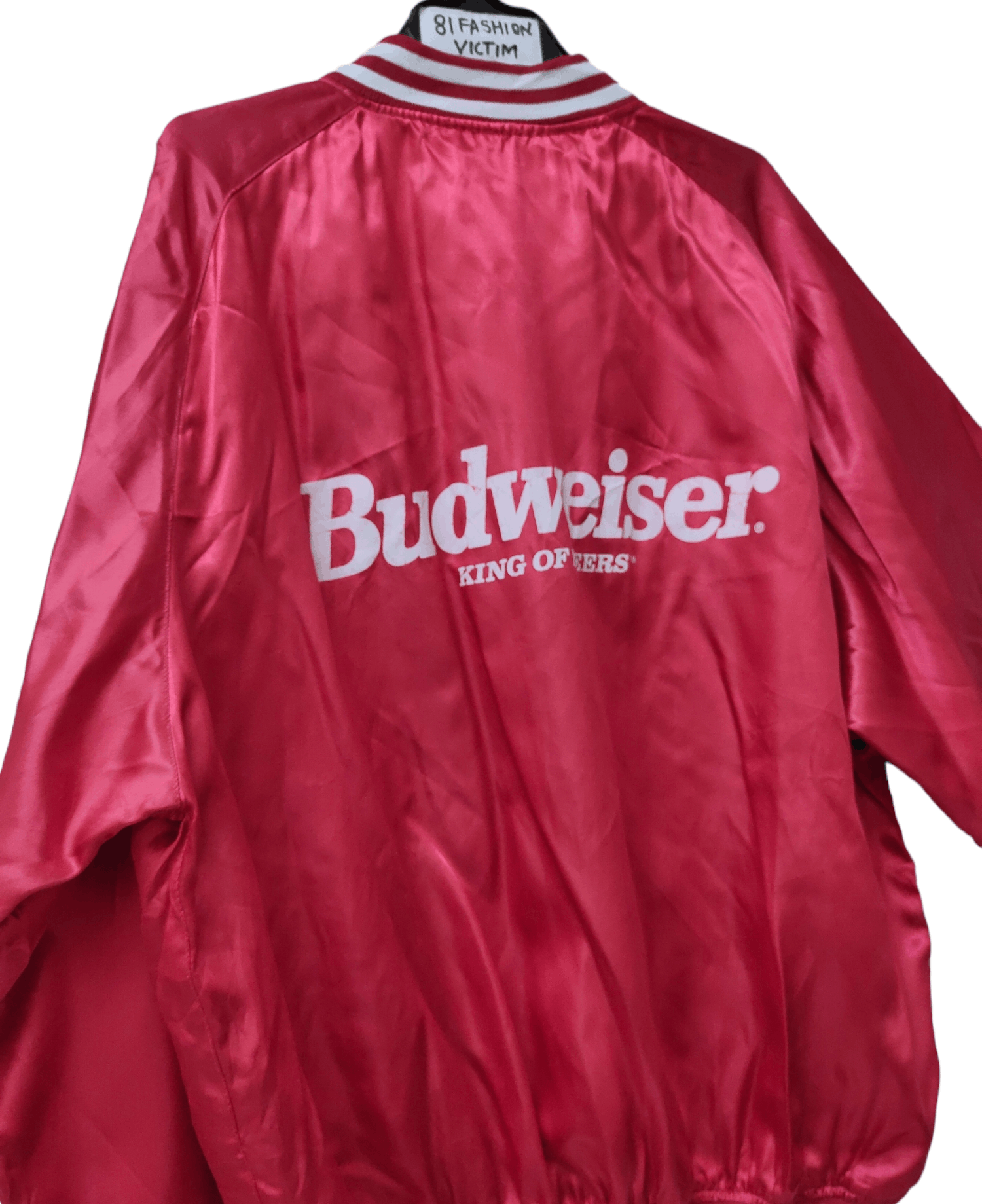 Vintage Budweiser Vintage Big Spell Out Satin Jacket | Grailed
