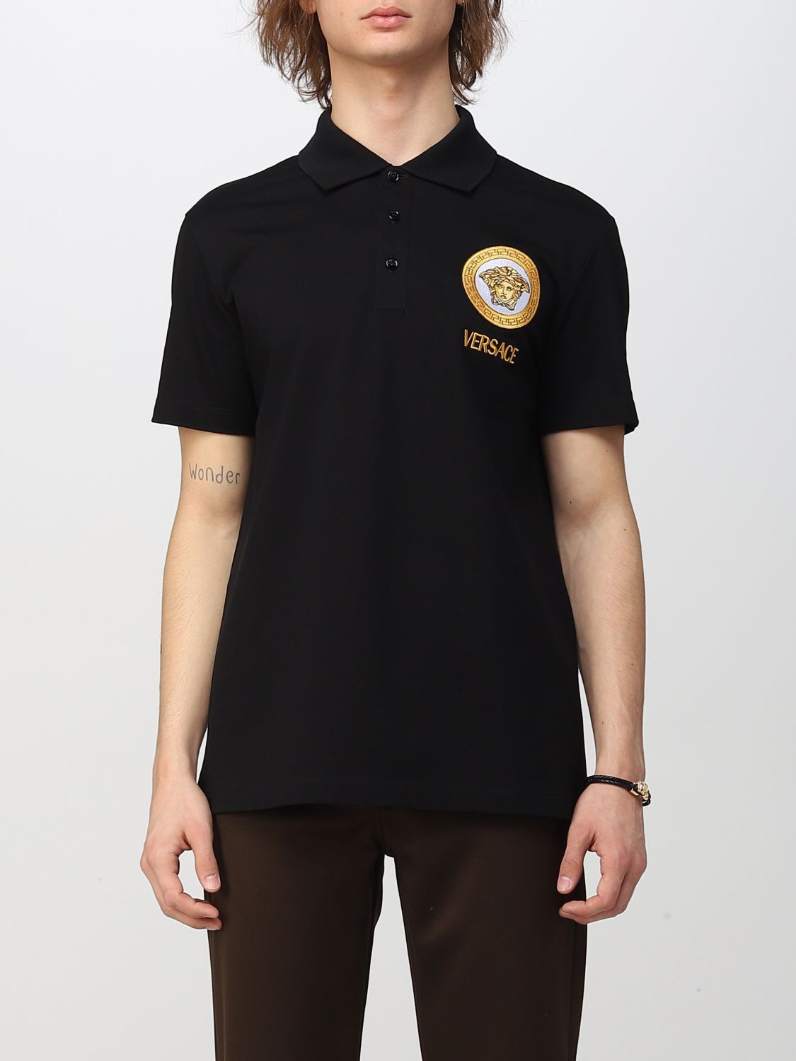 Versace Versace Polo Shirt Men Black | Grailed