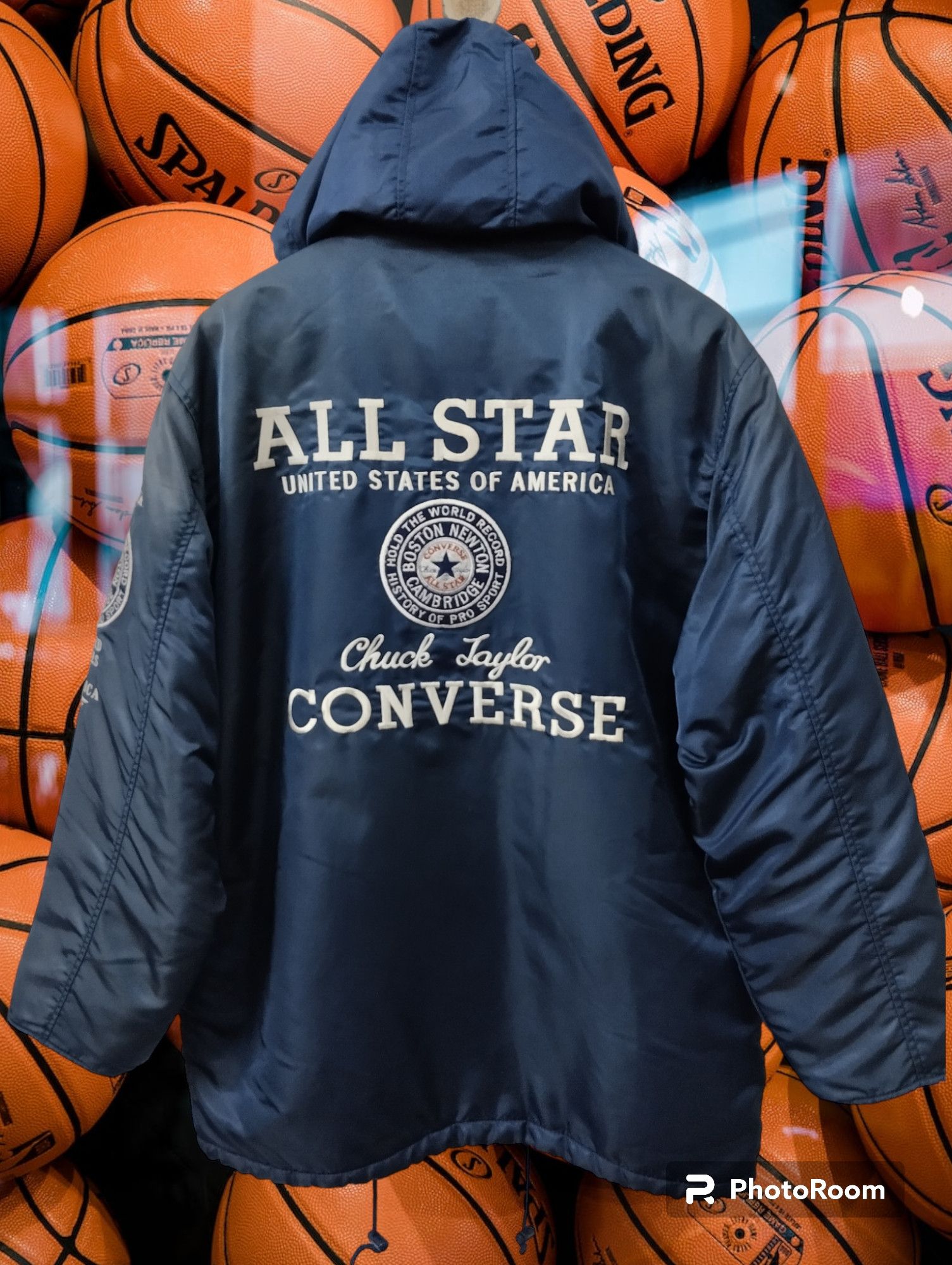 Converse VINTAGE CONVERSE WORN BY PRO PLAYER USA SHERPA COACH JACKET ...