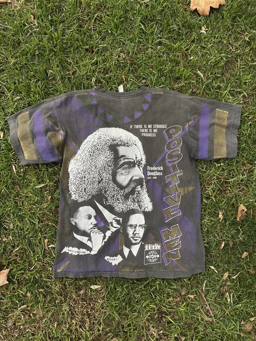 Vintage Vintage Positive Men Kacy World Color Malcolm X RARE AOP Tee ... Vintage Vintage Positive Men Kacy World Color Malcolm X RARE AOP Tee ...