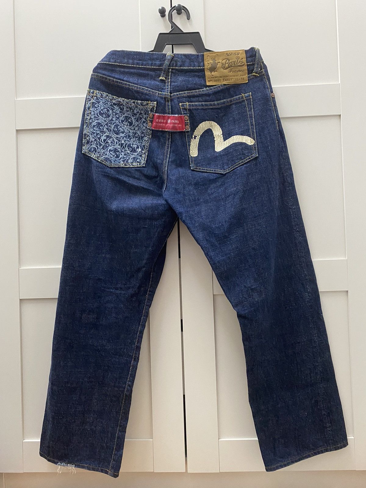 Evisu Evisu Paris jeans by Calvin Leong jeans | Grailed