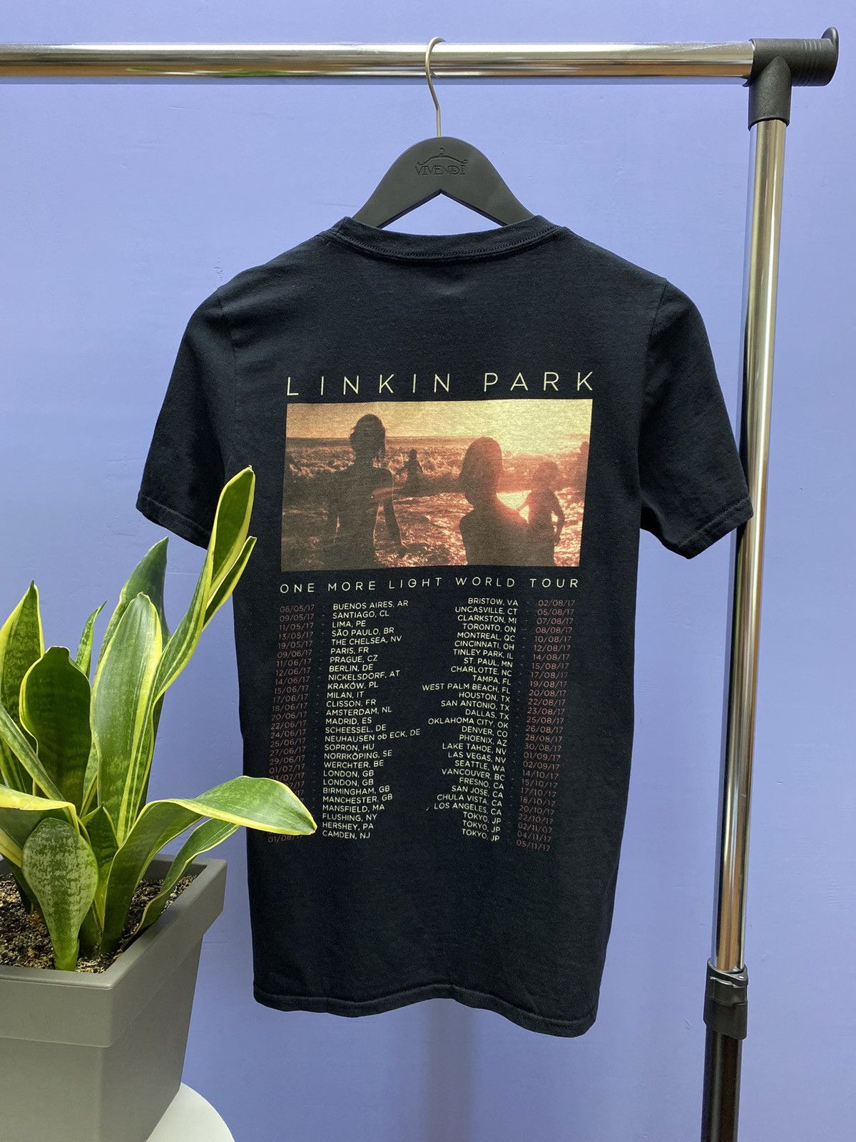 Band Tees × Streetwear Linking Park 2017 One More Light World Tour T ...