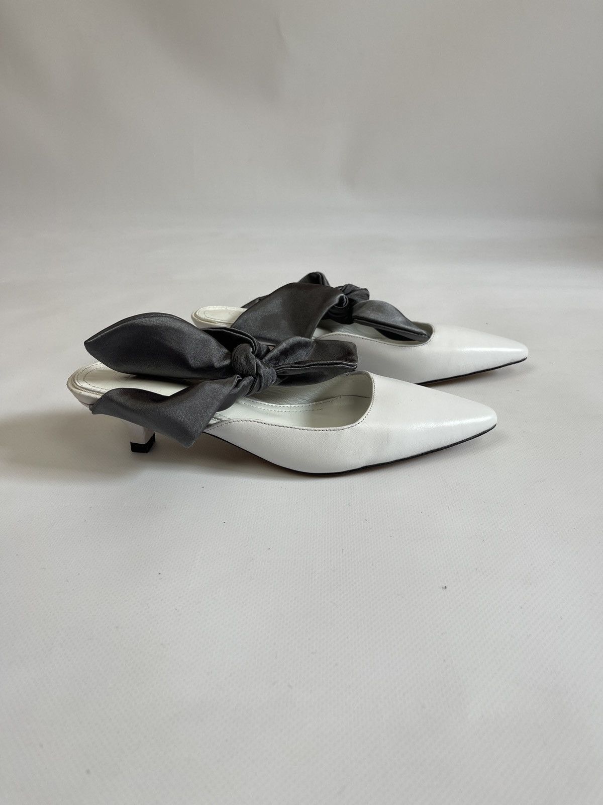 The Row The Row Coco leather heels mules kitten | Grailed