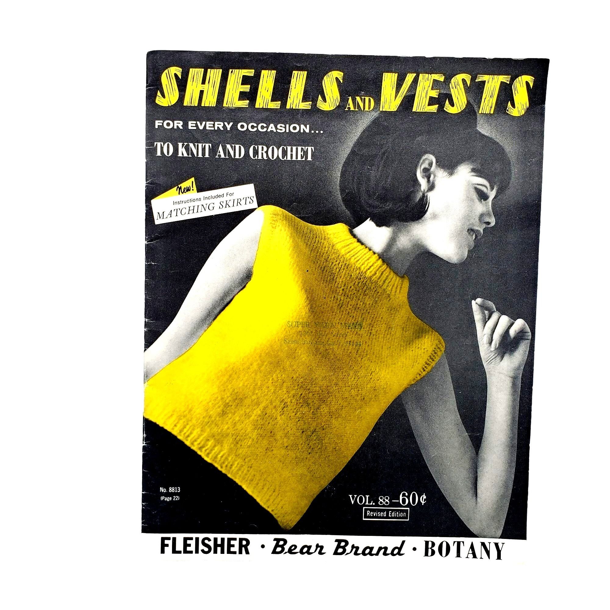 Designer 1960s Shells and Vests For Every Occasion to Knit Crochet ...