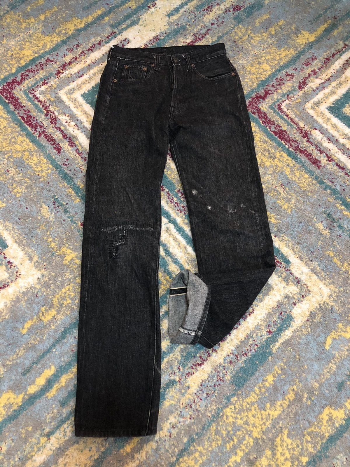 Denime Denime selvedge jeans super black | Grailed