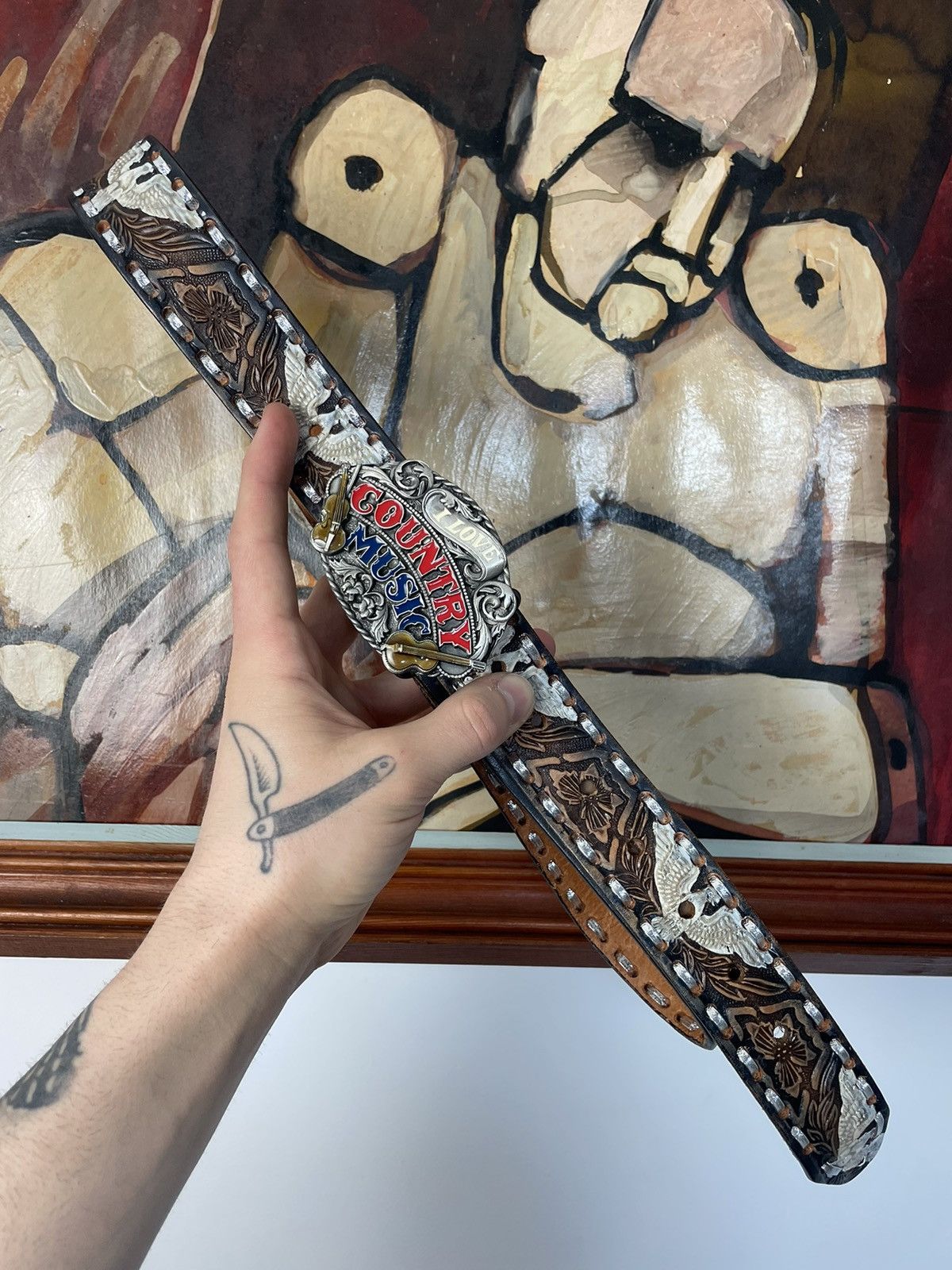 Avant Garde × Made In Usa × Vintage vintage rhinestones brown og 80s ...