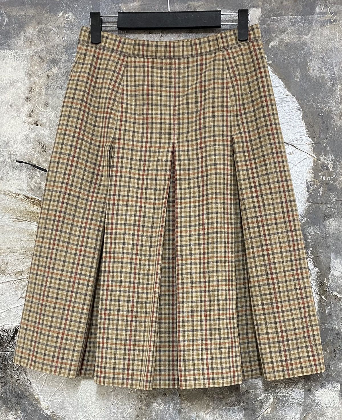 Burberry Vintage Burberrys Midi Pleated Skirt | Grailed