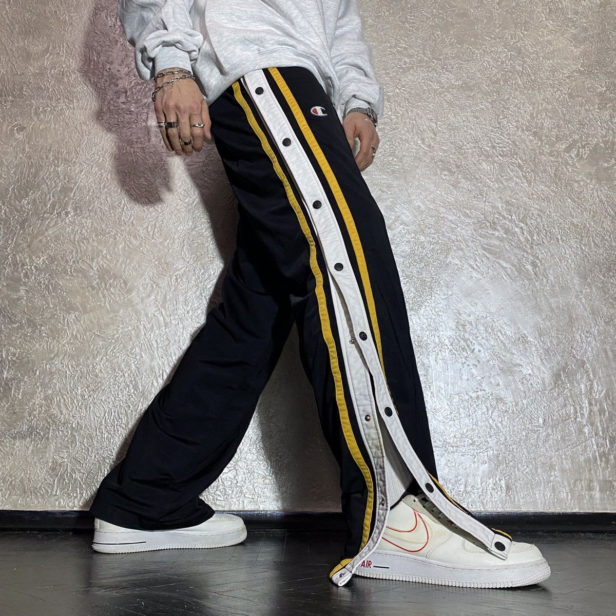 Champion × NBA × Vintage VTG CHAMPION x NBA Full Snap Button Track ...