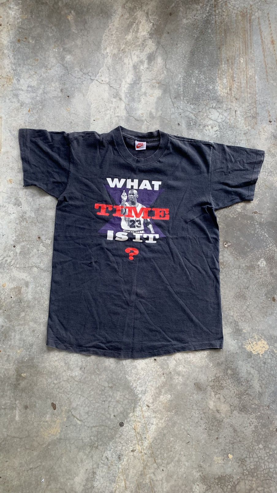 Nike Vintage 90s Nike Jordan Middle finger Fuck Tshirt | Grailed