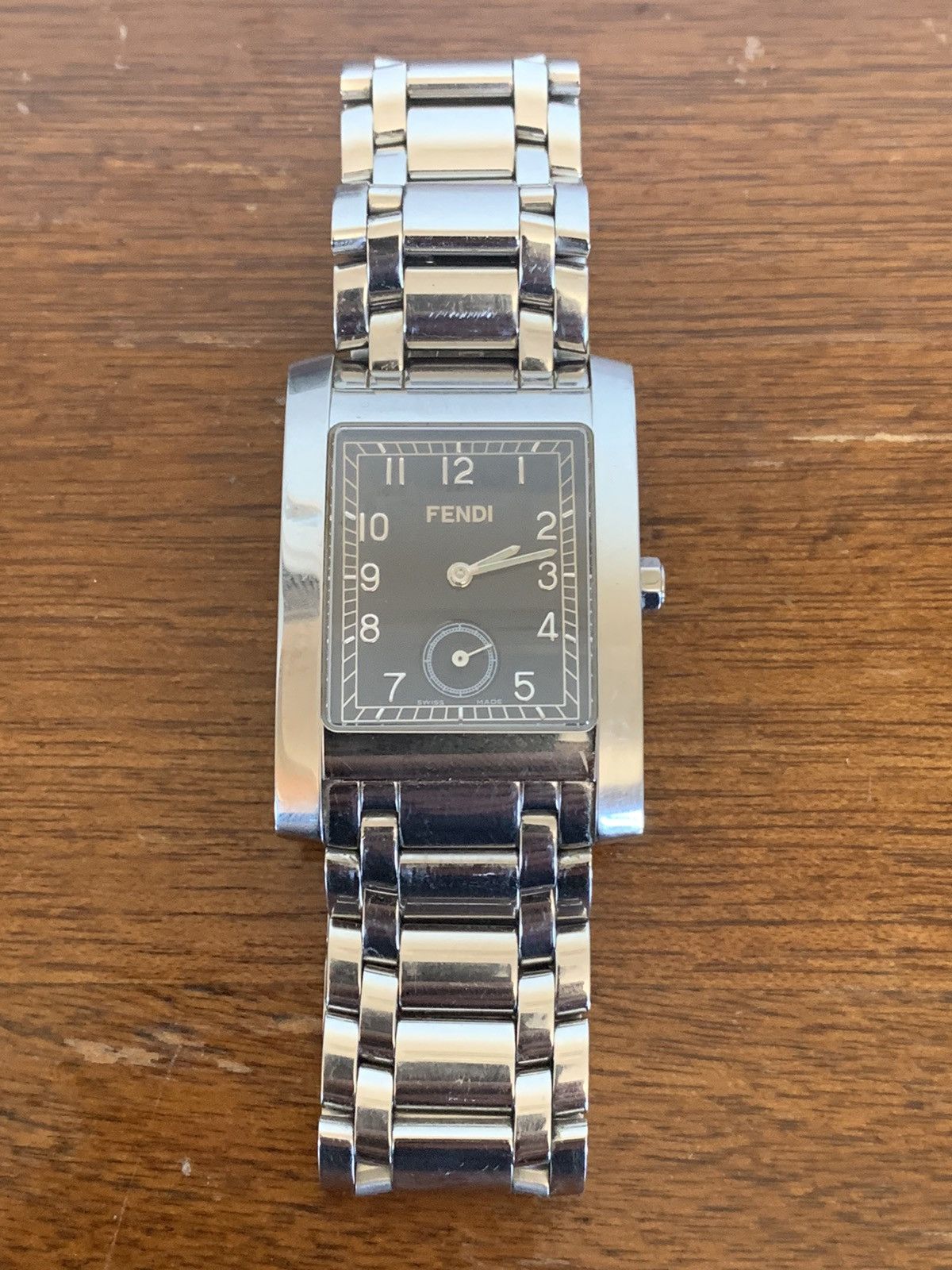Fendi Fendi Classic Logotype Mens Wristwatch White Gold | Grailed