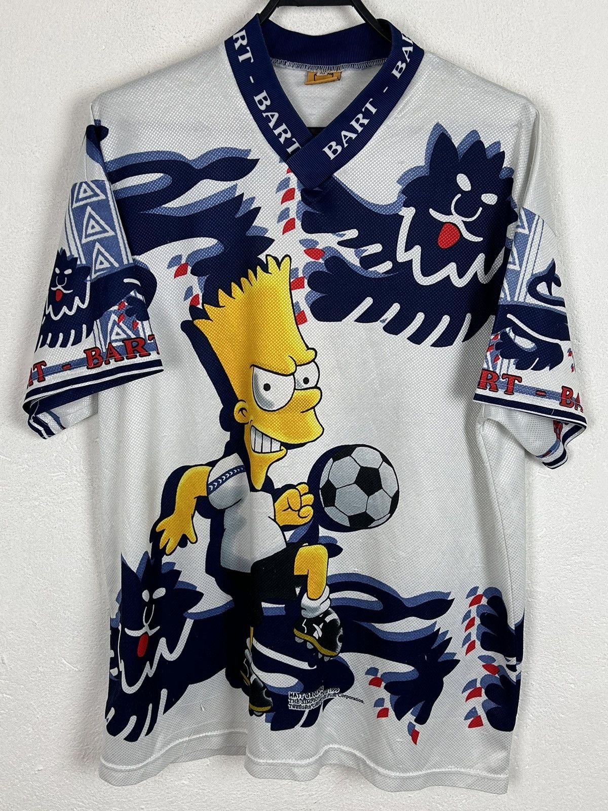 The Simpsons × Vintage 90s Vintage 1999 Bart Simpson England Soccer ...