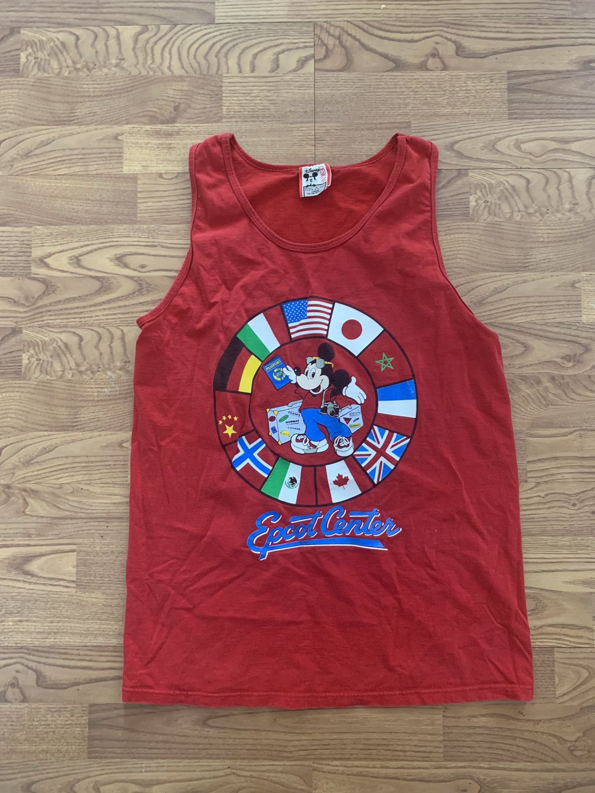 Mickey Mouse Red Disney Epcot center Mickey Mouse tank | Grailed