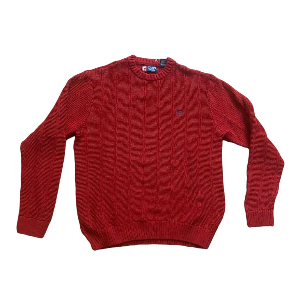 Polo Ralph Lauren Chaps Red Knit Sweater XL | Grailed