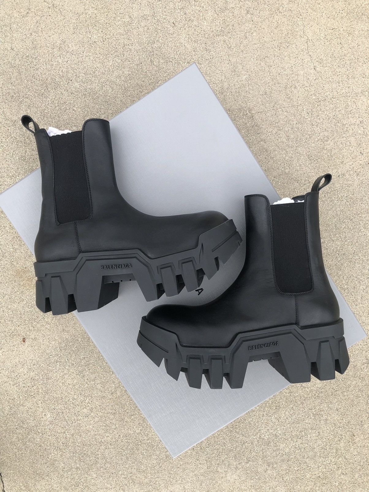 Balenciaga EU40 Balenciaga Bulldozer Platform Leather Boots Kanye Black ...