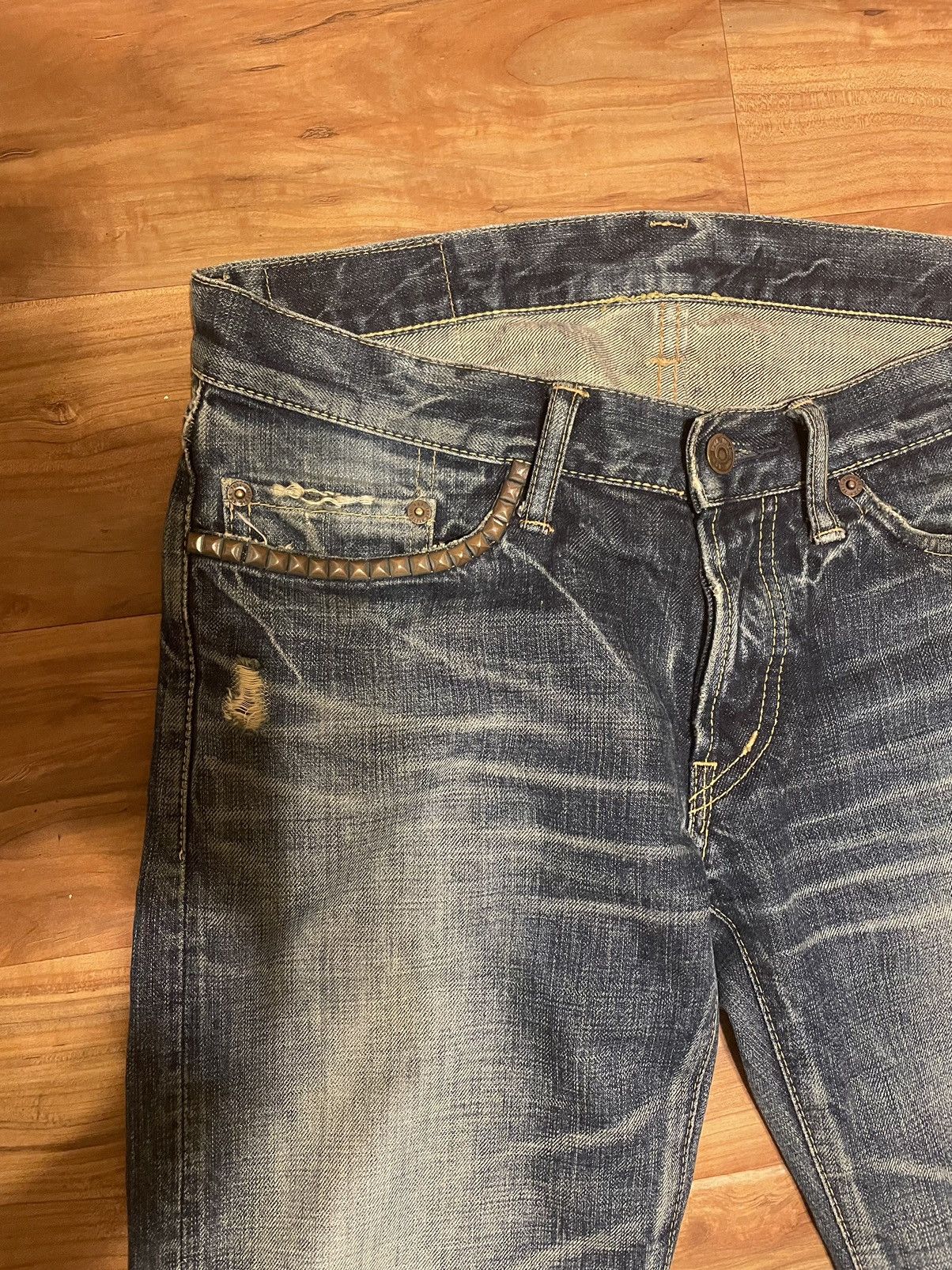 Hysteric Glamour Hysteric Glamour studded denim | Grailed