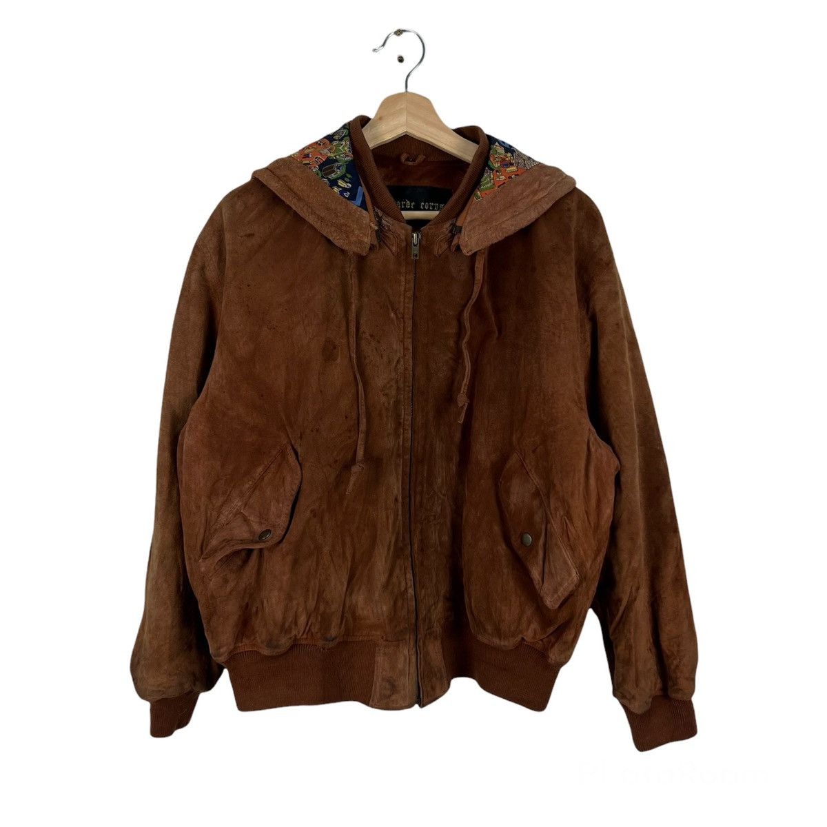 Japanese Brand × Leather Jacket VINTAGE GARDE CORPS LEATHER JACKET RARE ...