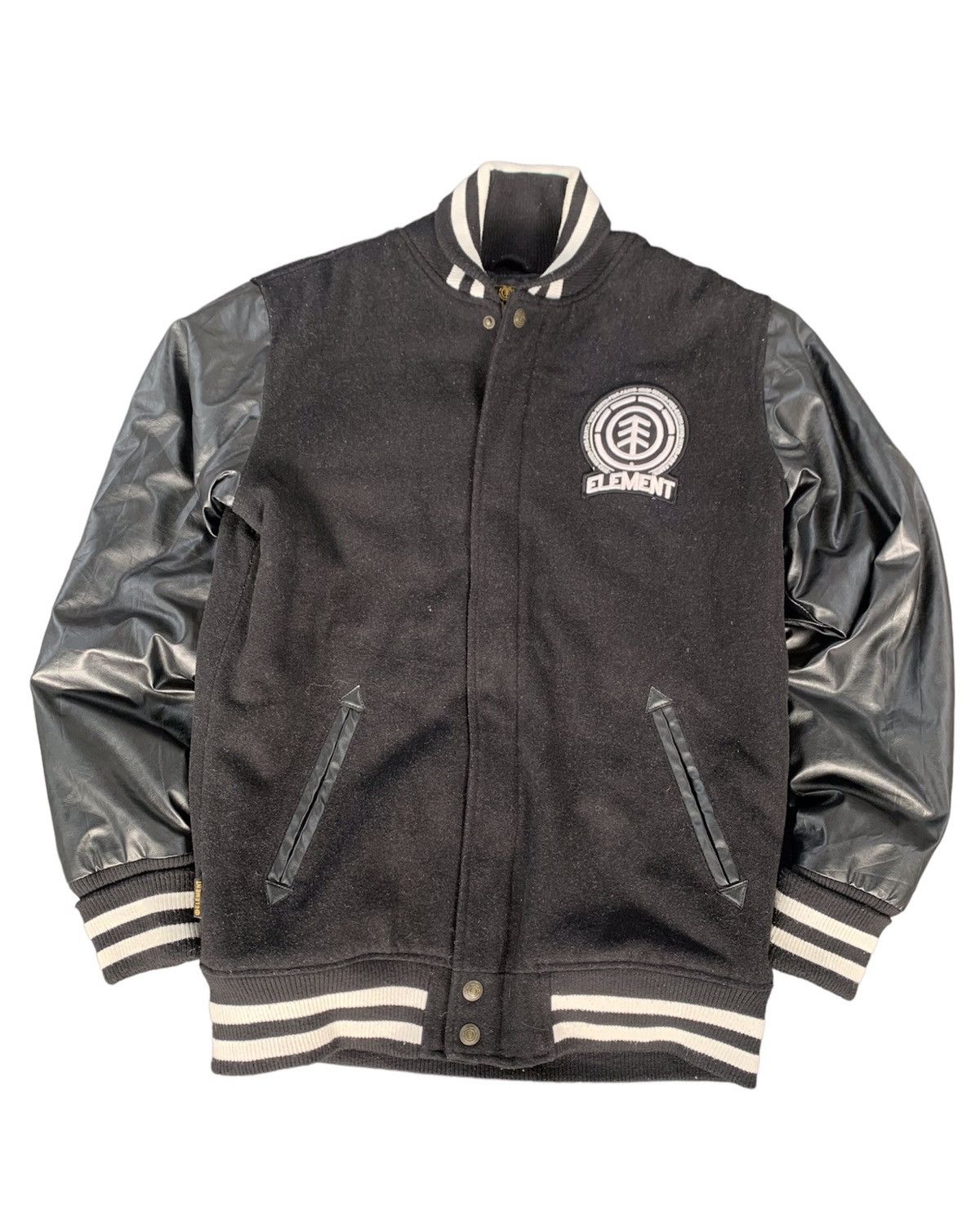 Element × Streetwear Element Varsity Leather Jacket | Grailed