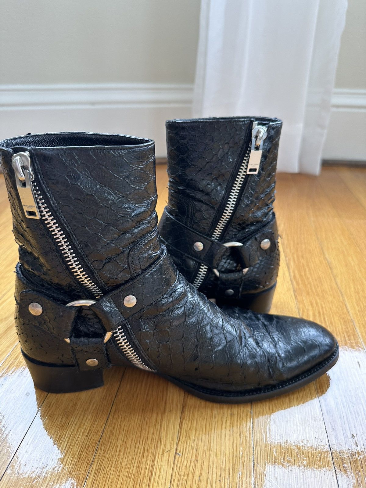 Hedi Slimane × Saint Laurent Paris Saint Laurent fw13 Wyatt python ...