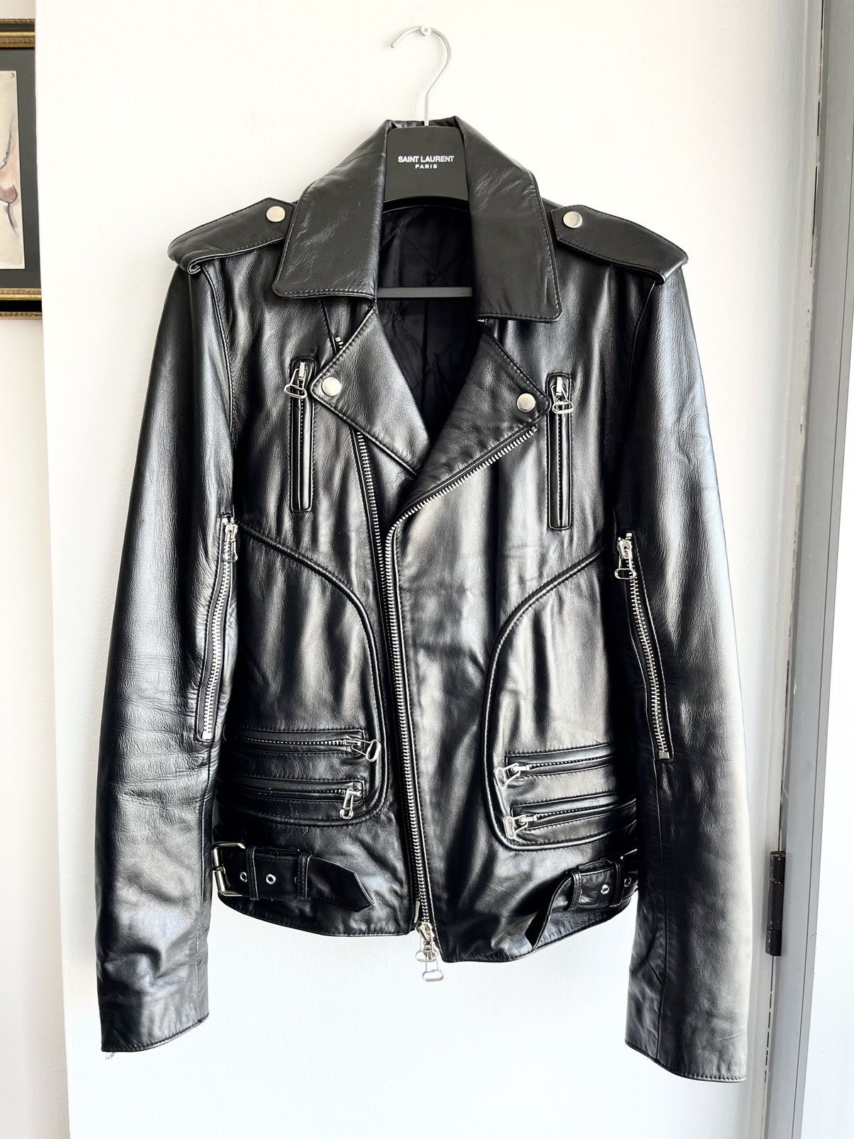 Balmain Balmain FW10 Decarnin Leather Perfecto Moto Biker Jacket | Grailed