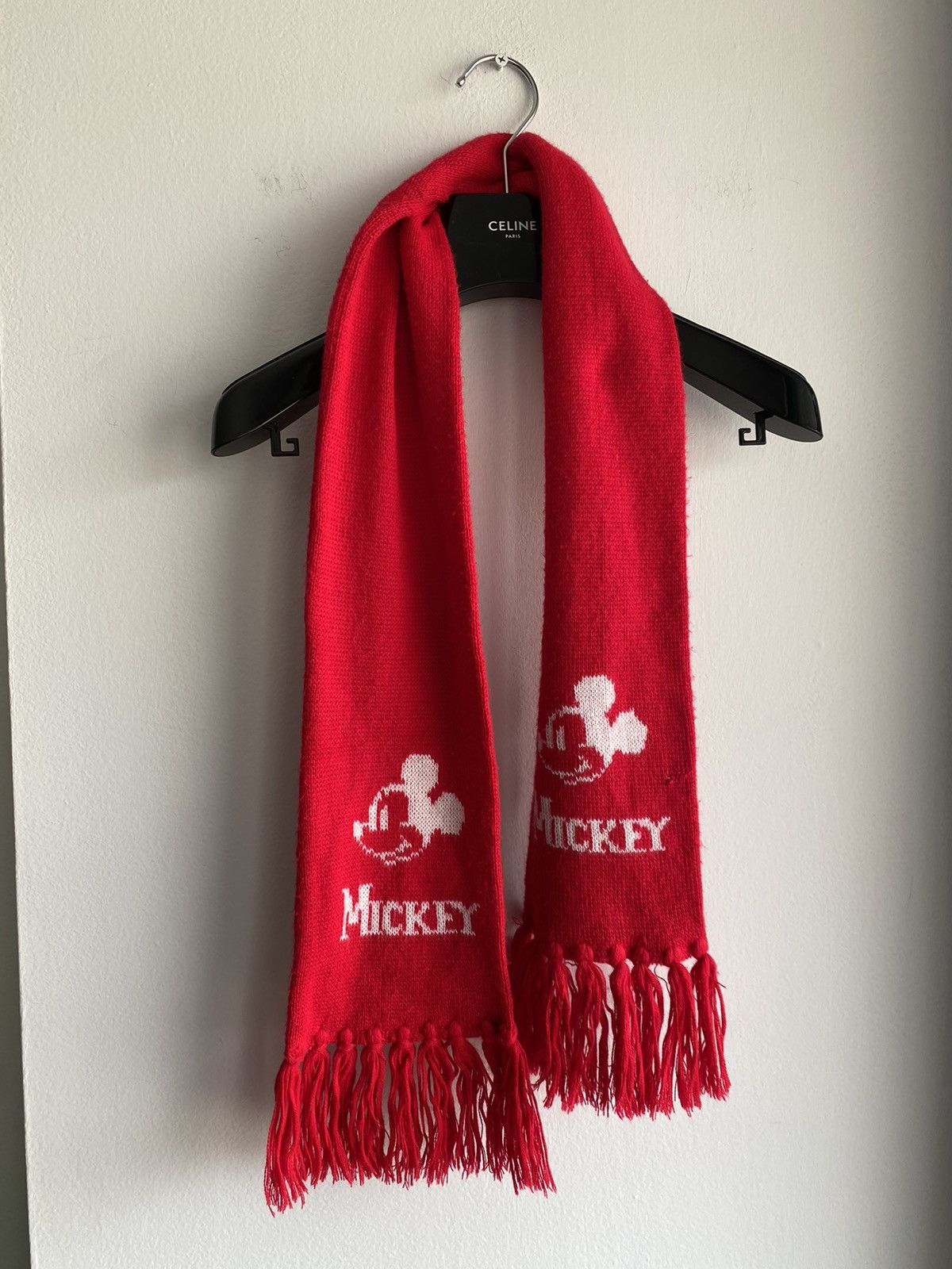 Vintage Vintages 90s Mickey Mouse Red Scarf | Grailed