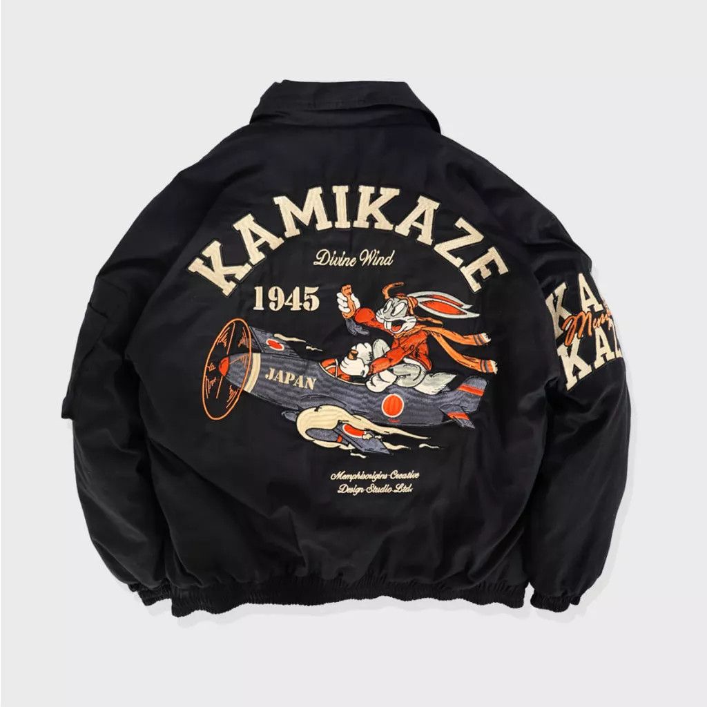 Varsity JACKET KAMIKAZE CARTOON | Grailed